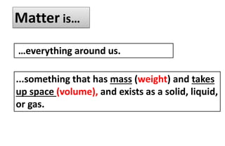 Matter | PPTX