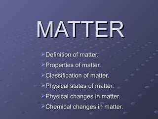 Matter | PPT
