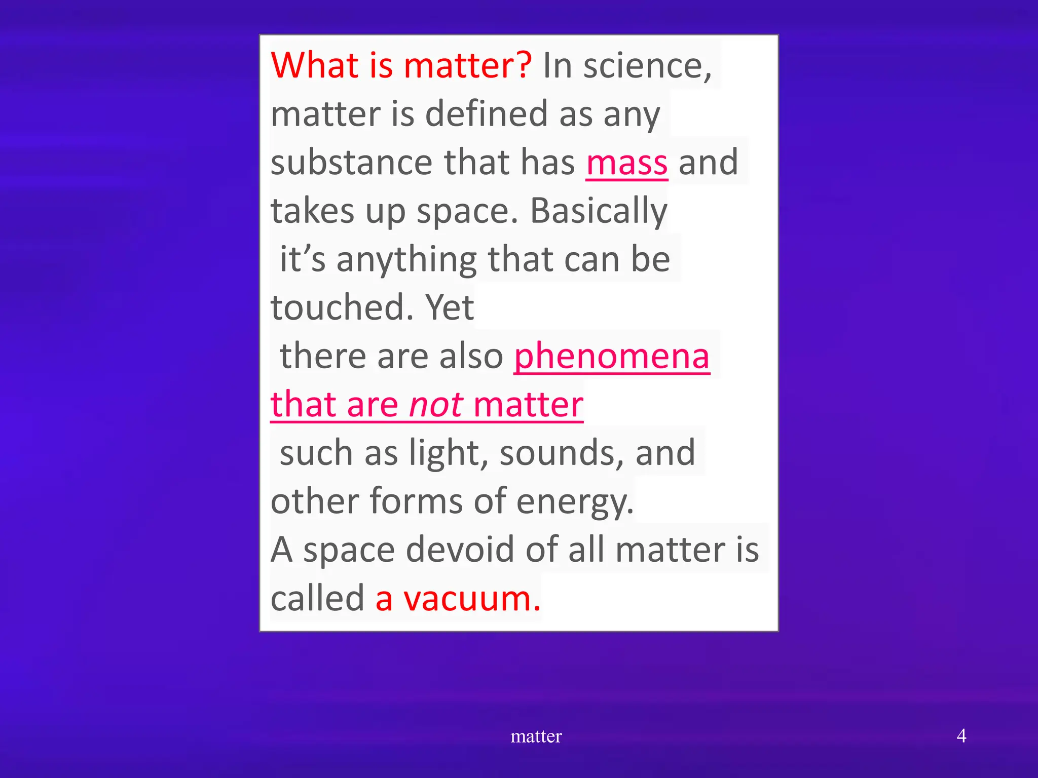 matter. what is matter | PDF