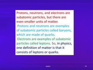 matter. what is matter | PDF