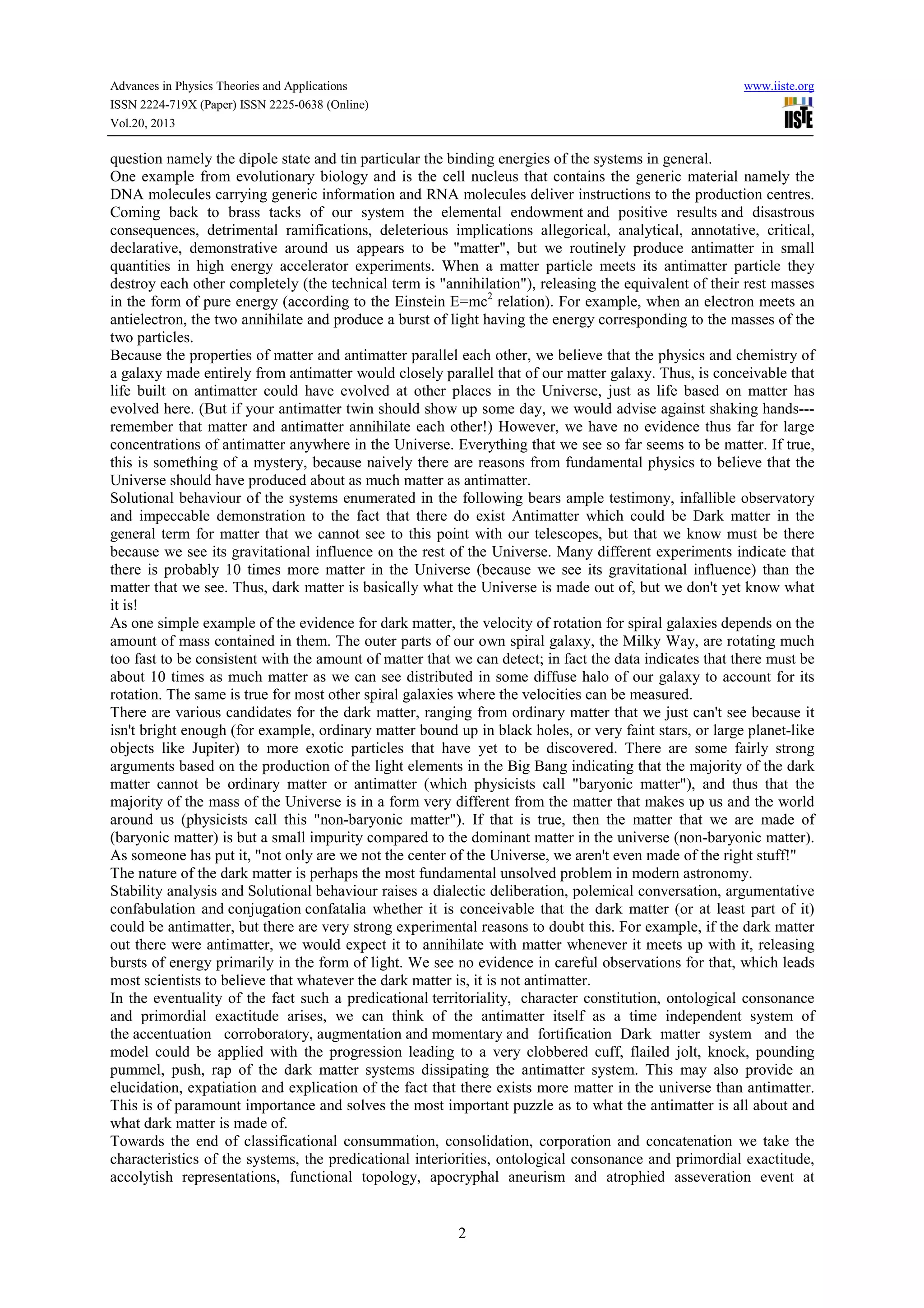 Matter antimatter - an accentuation-attrition model | PDF | Physics ...