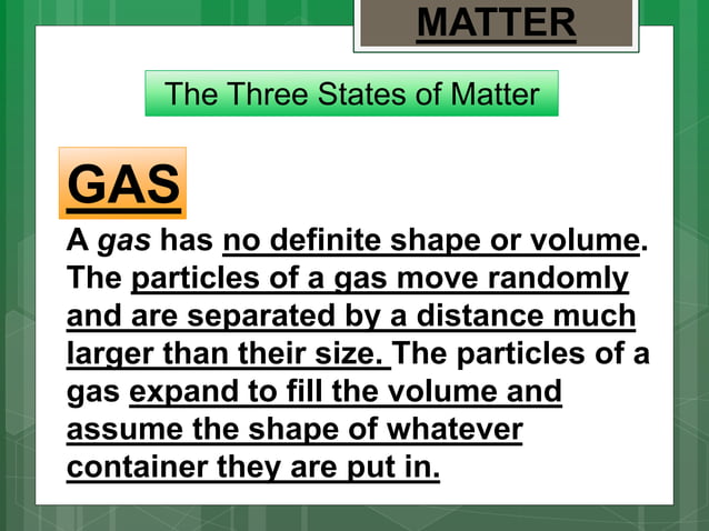 Matter: The Three States of Matter (Grade 8 - Science) | PPTX ...
