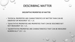 Matter matters | PPT