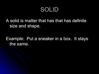 Matter. states and changes | PPT