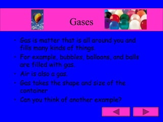 Matter,solid,liquid,gases | PPS