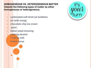 Matter 7th grade : | PPTX