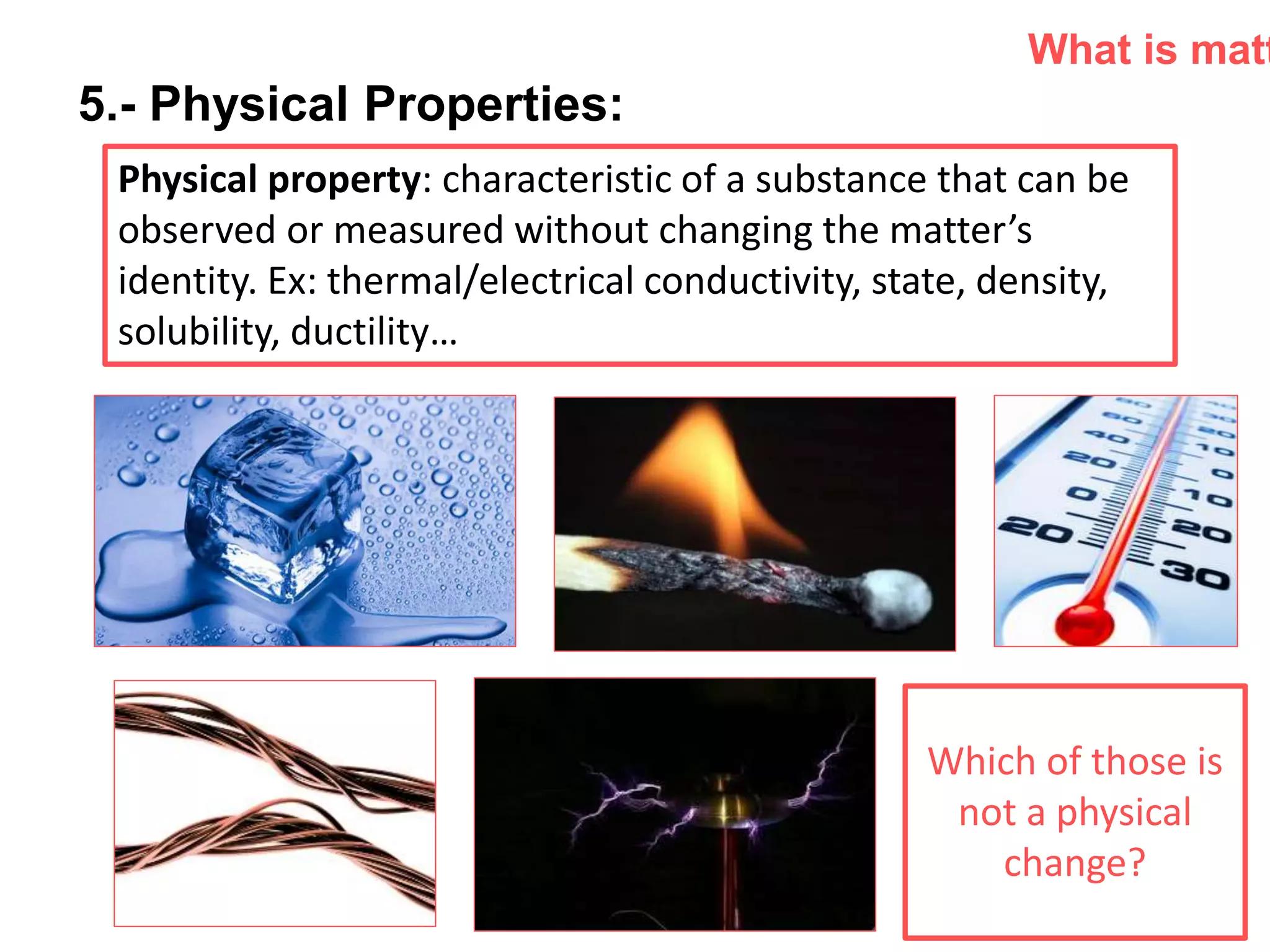 The Properties of Matter (8th grade) | PPTX