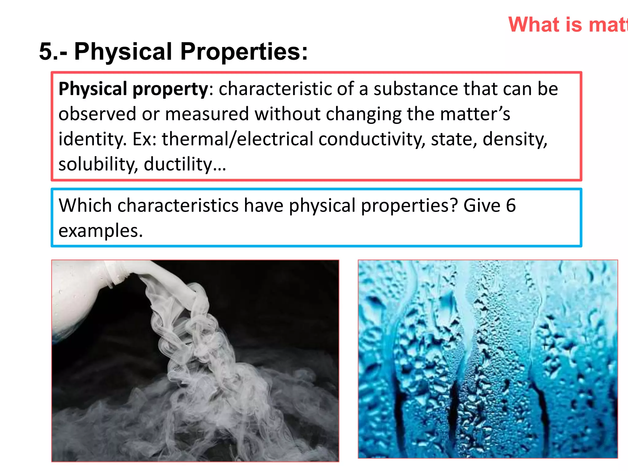 The Properties of Matter (8th grade) | PPTX
