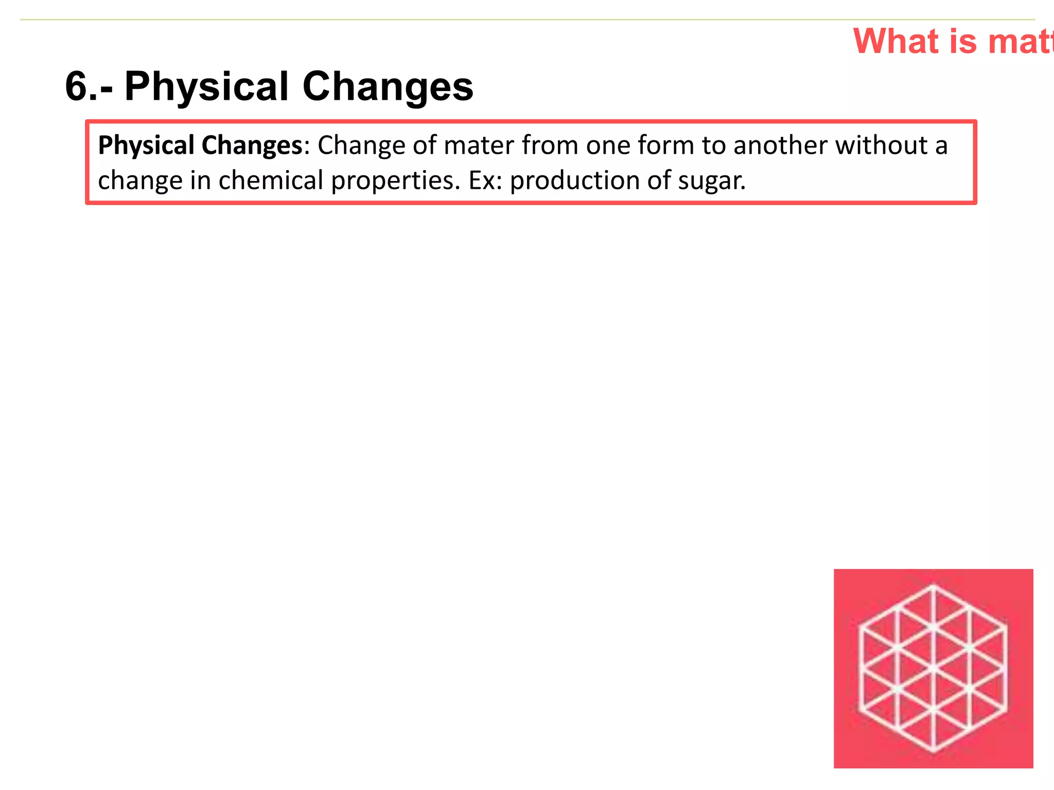 The Properties of Matter (8th grade) | PPTX