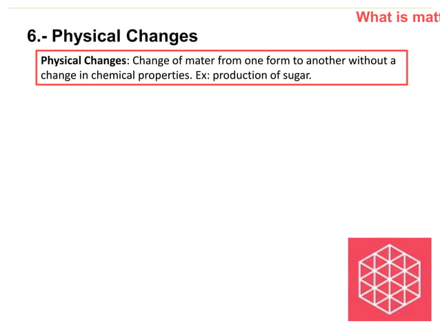 The Properties of Matter (8th grade) | PPTX