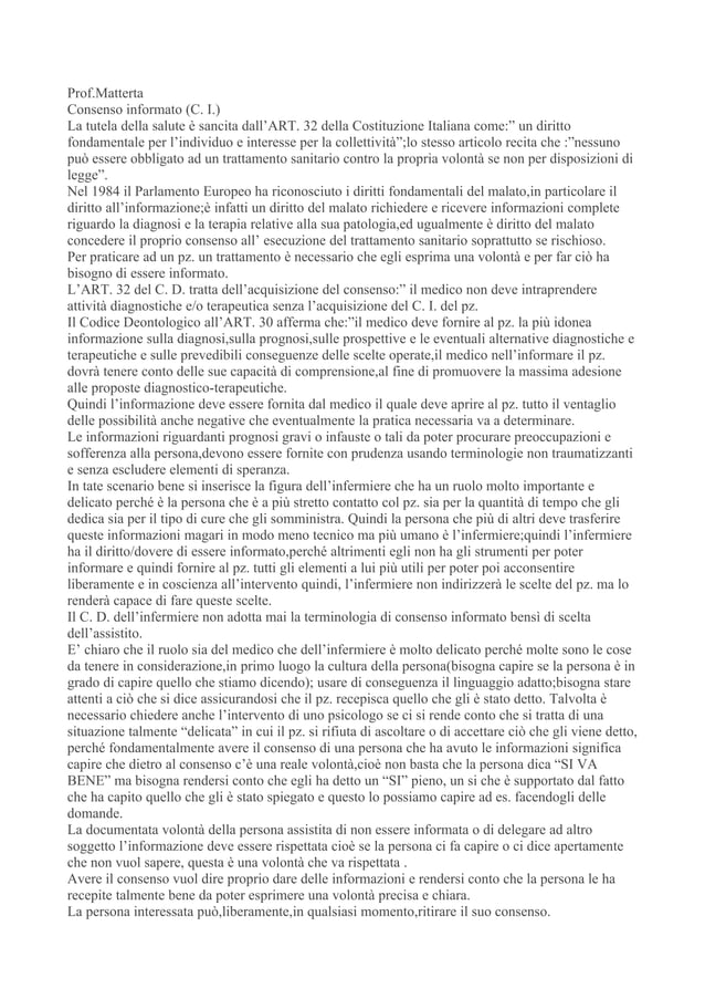 Consenso informato | PDF