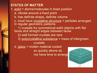 MATTER AND ATOMIC STRUCTURE igcse C3.ppt. | PPT