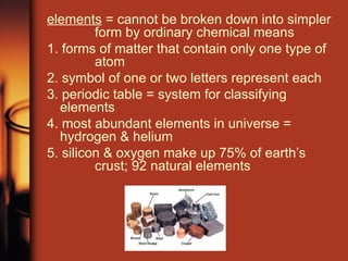 MATTER AND ATOMIC STRUCTURE igcse C3.ppt. | PPT
