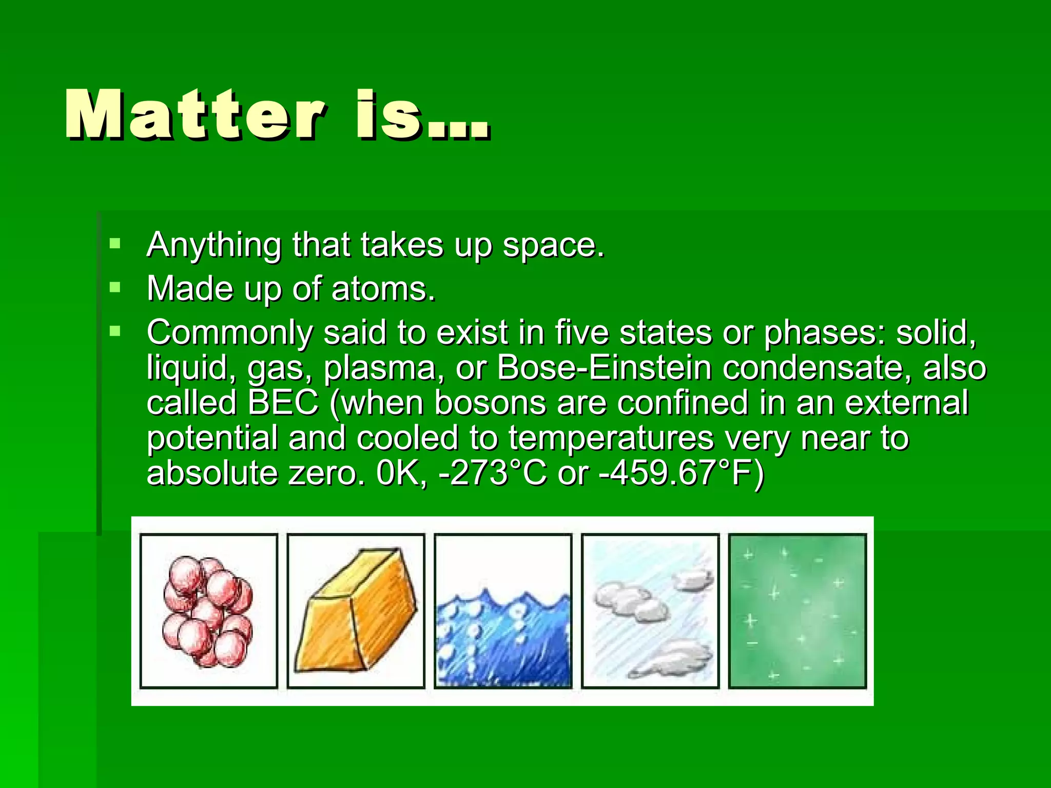 Matter And Atoms | PPT