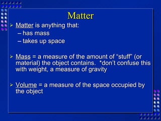 Matter and change | PPT