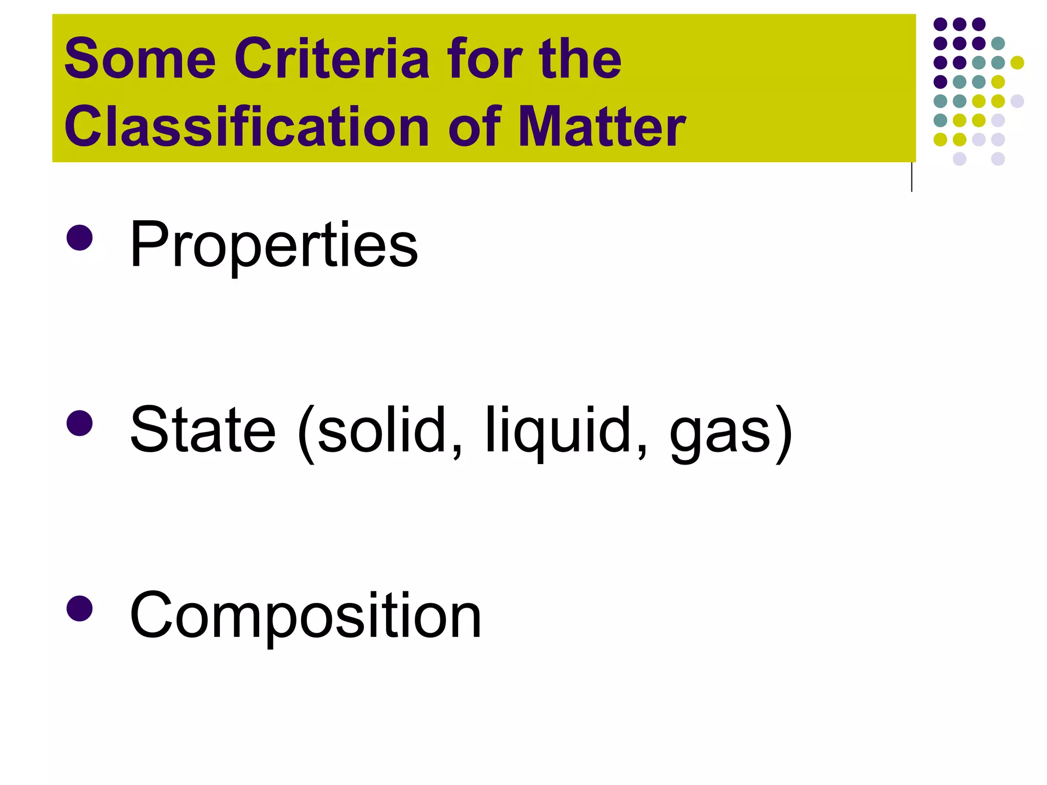 Matter and change | PPT