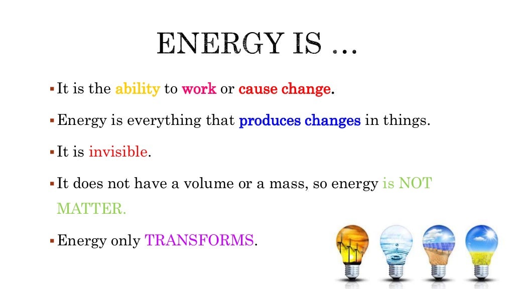 Science Matter and energy