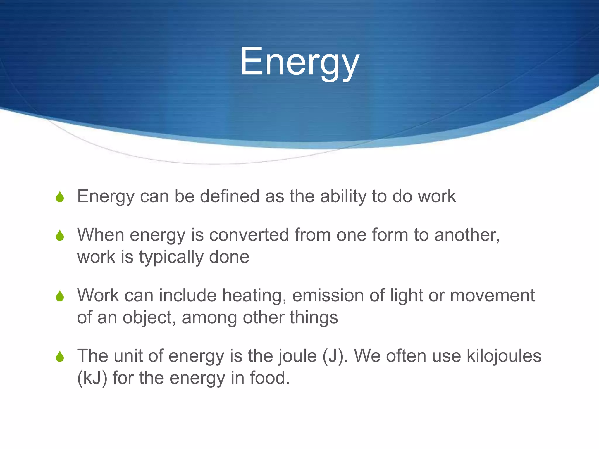 Matter and energy (and a little electricity) | PPTX