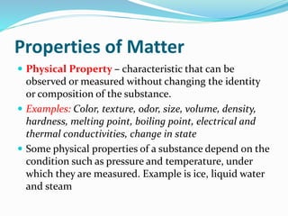 Matter and its properties | PPTX