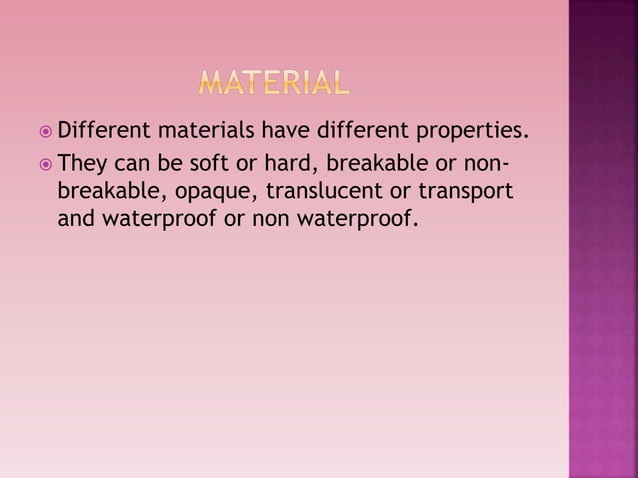Matter and material | PPTX