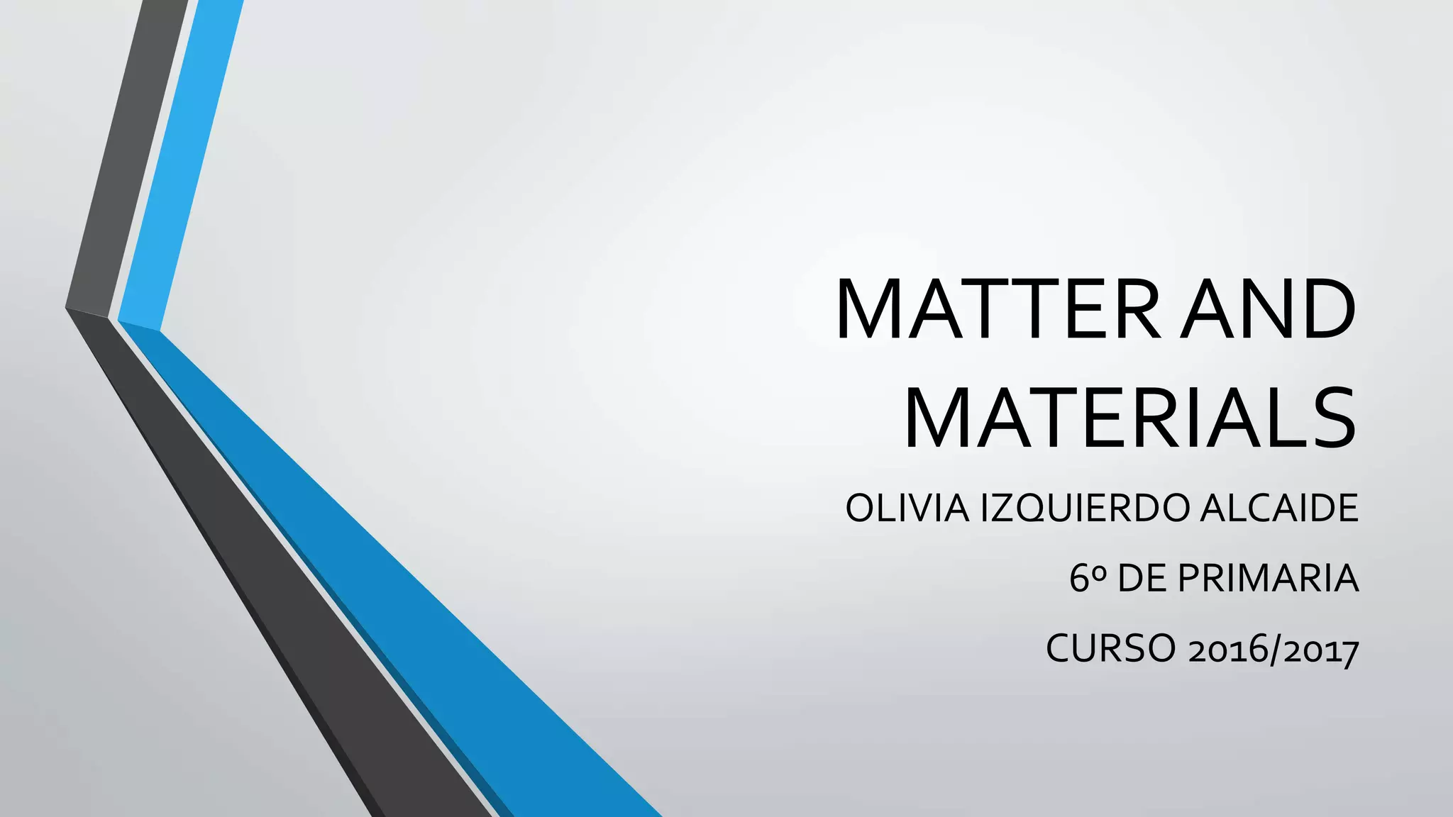 Matter and materials | PPT