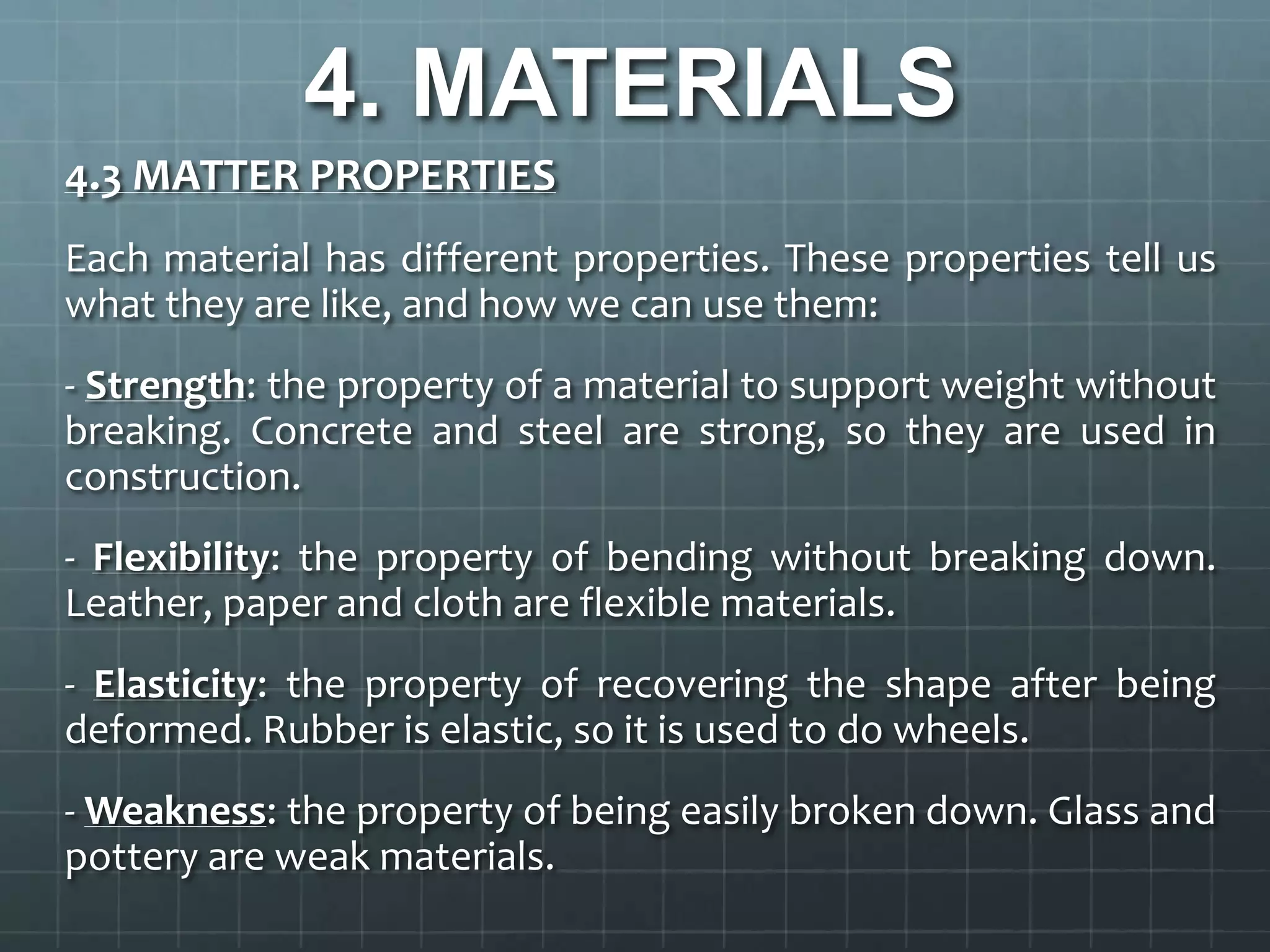 MATTER AND MATERIALS | PPTX | Chemistry | Science