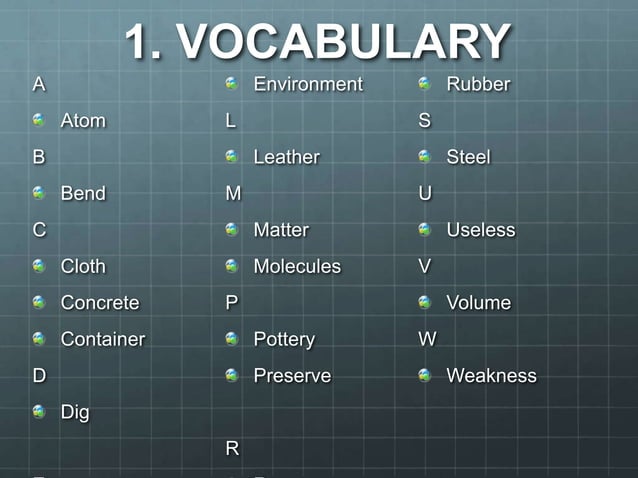 MATTER AND MATERIALS | PPTX | Chemistry | Science
