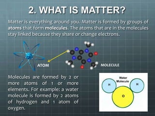 MATTER AND MATERIALS | PPTX | Chemistry | Science