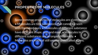Matter(arrangement of molecules | PPTX