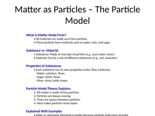 Matter_as_Particles_Slide.pptx kinetic molecular theroy | PPTX