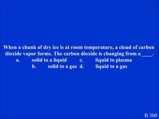 Matter Jeopardy Game | PPT