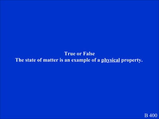 Matter Jeopardy Game | PPT