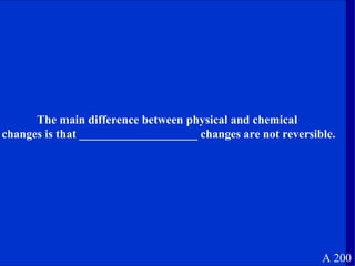 Matter Jeopardy Game | PPT