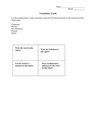 Matter homework packet | PDF