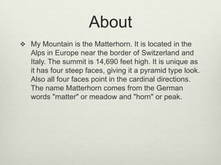 Matterhorn | PPTX