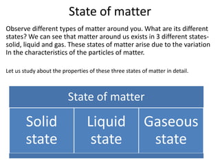 Matter in our surrounding | PPT