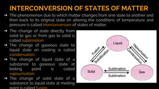 Matter in our surroundings | PPTX | Chemistry | Science