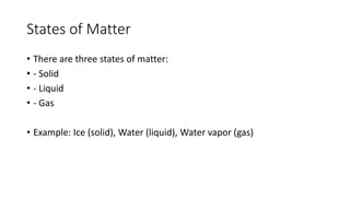 Matter in Our Surroundings.pptx chemistry | PPTX
