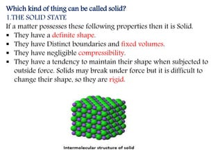 Matter in our surroundings class ix chapter1 | PPTX