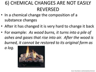 Matter (lesson 4) chemical changes | PPTX