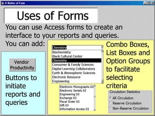 A Matter Of Form: Access Forms to make reporting a snap (or a click ...