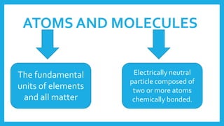 Matter, physical science | PPTX