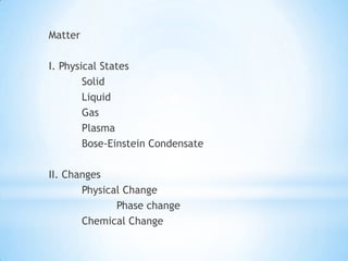 Matter powerpoint | PPTX