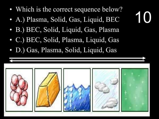 States of Matter, Physical and Chemical change PowerPoint Quiz Game ...