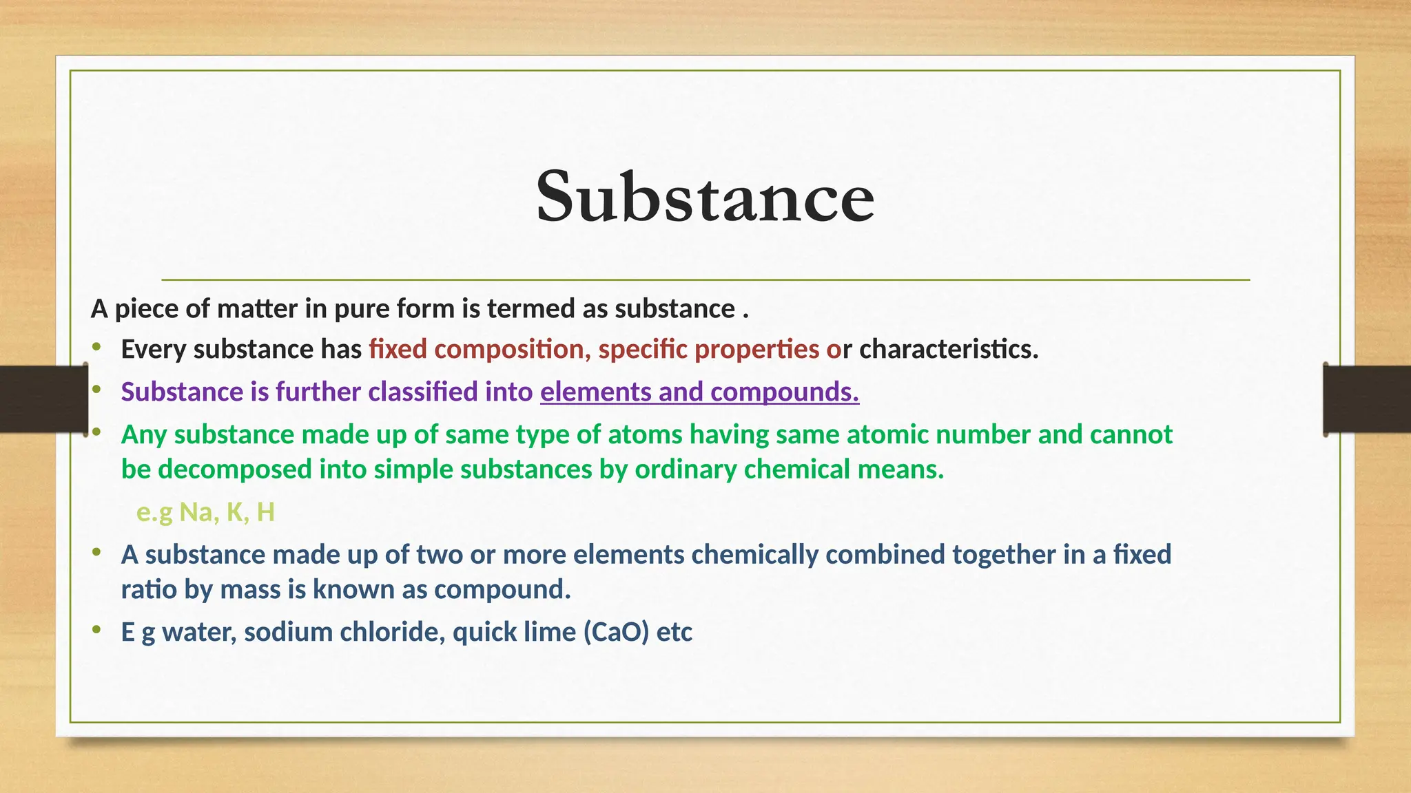 Matter | Substance | Mixture | 1st year. pptx | PPTX
