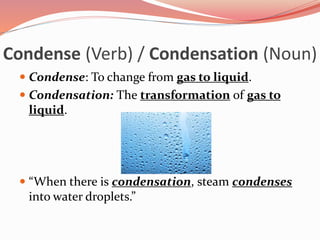 States of Matter Vocabulary Cards | PPTX