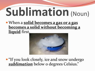 States of Matter Vocabulary Cards | PPT | Free Download