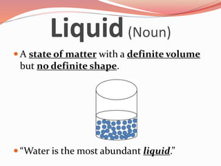 States of Matter Vocabulary Cards | PPTX