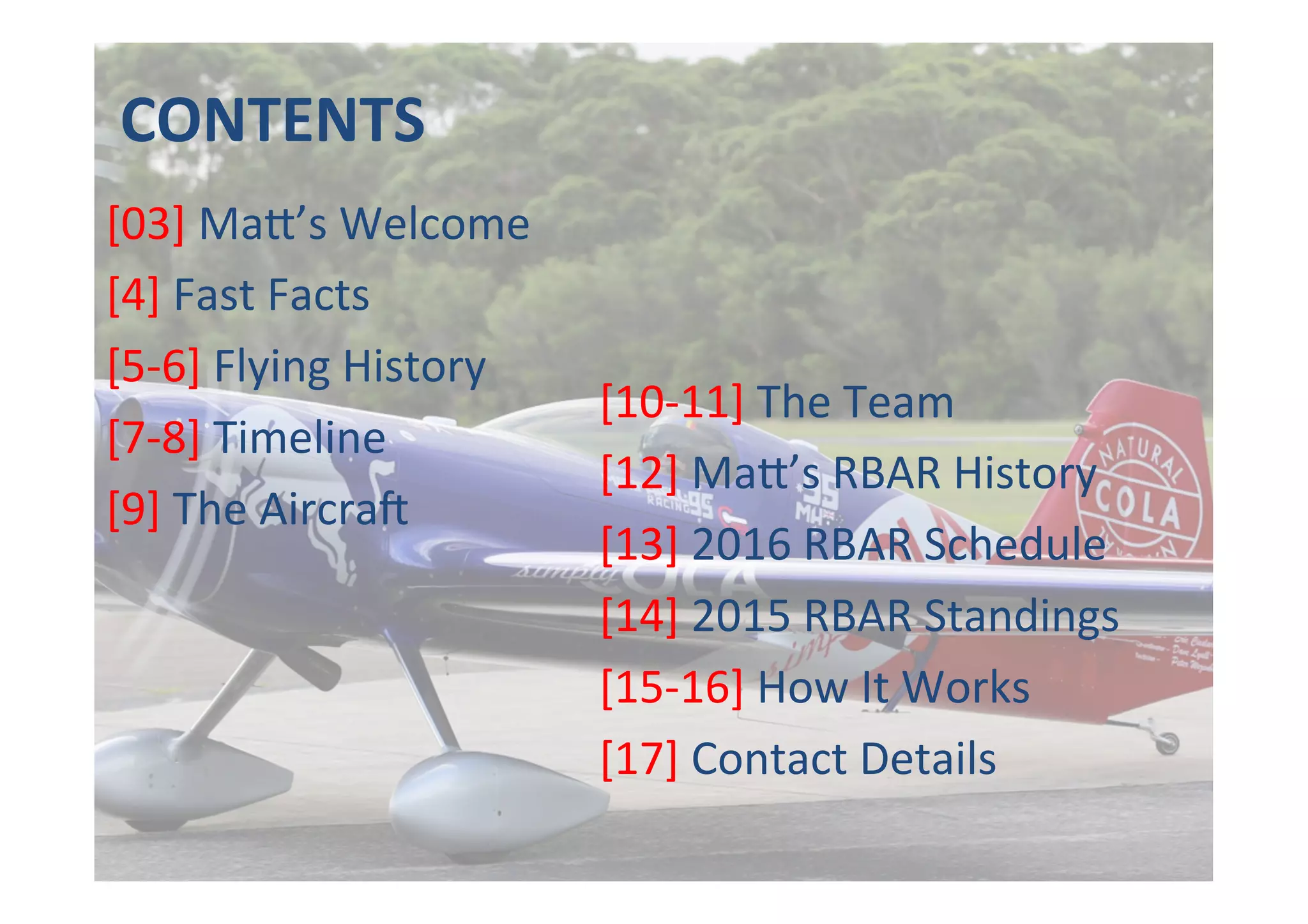 Matt hall Racing 2016 Red Bull Air Race team guide | PPT