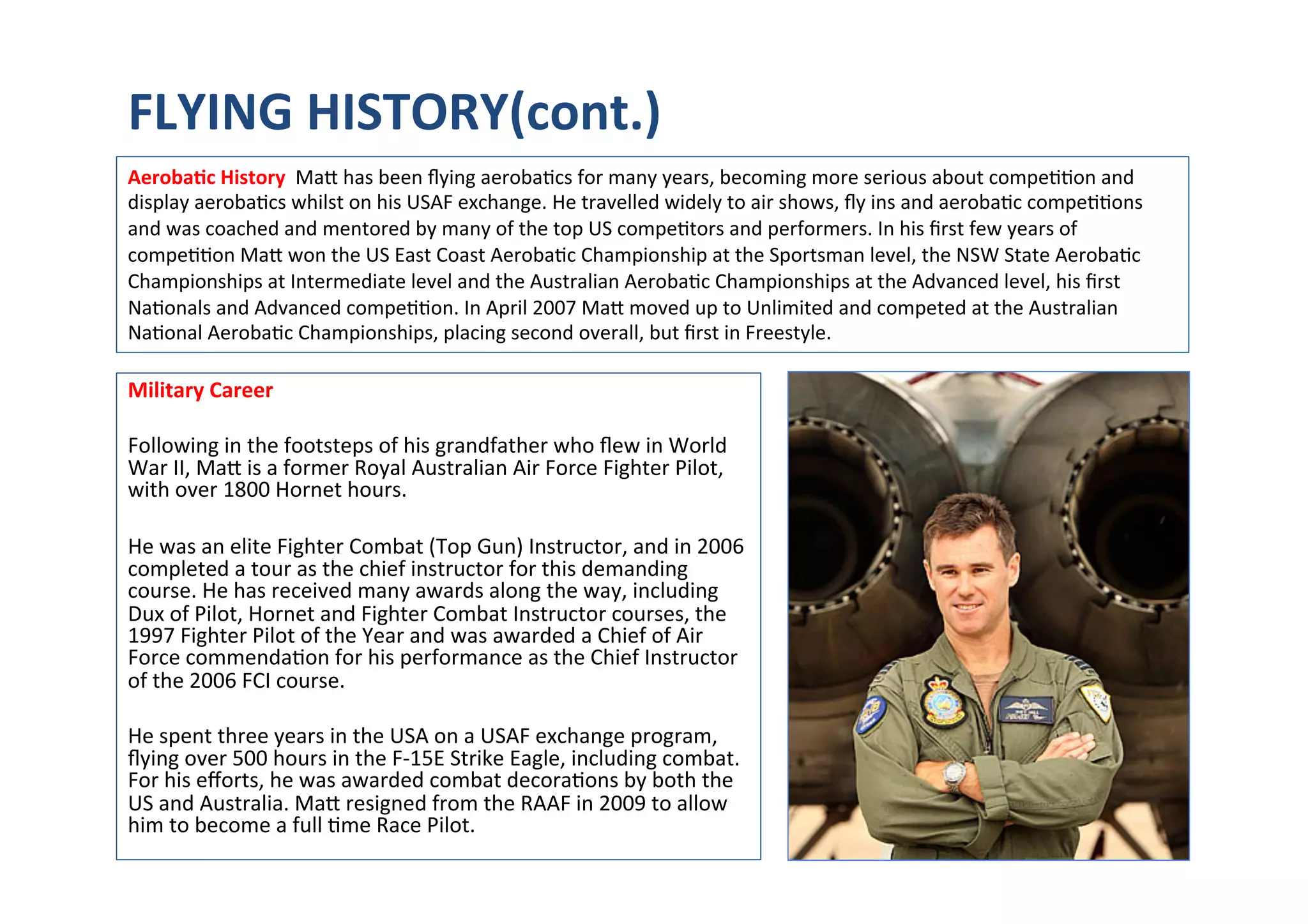 Matt hall Racing 2016 Red Bull Air Race team guide | PPT